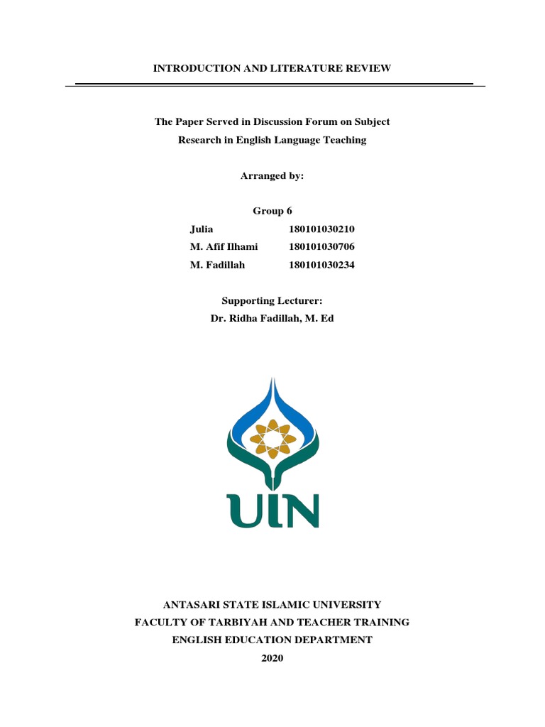 Introduction and Literature Review | PDF | Theory | Hypothesis