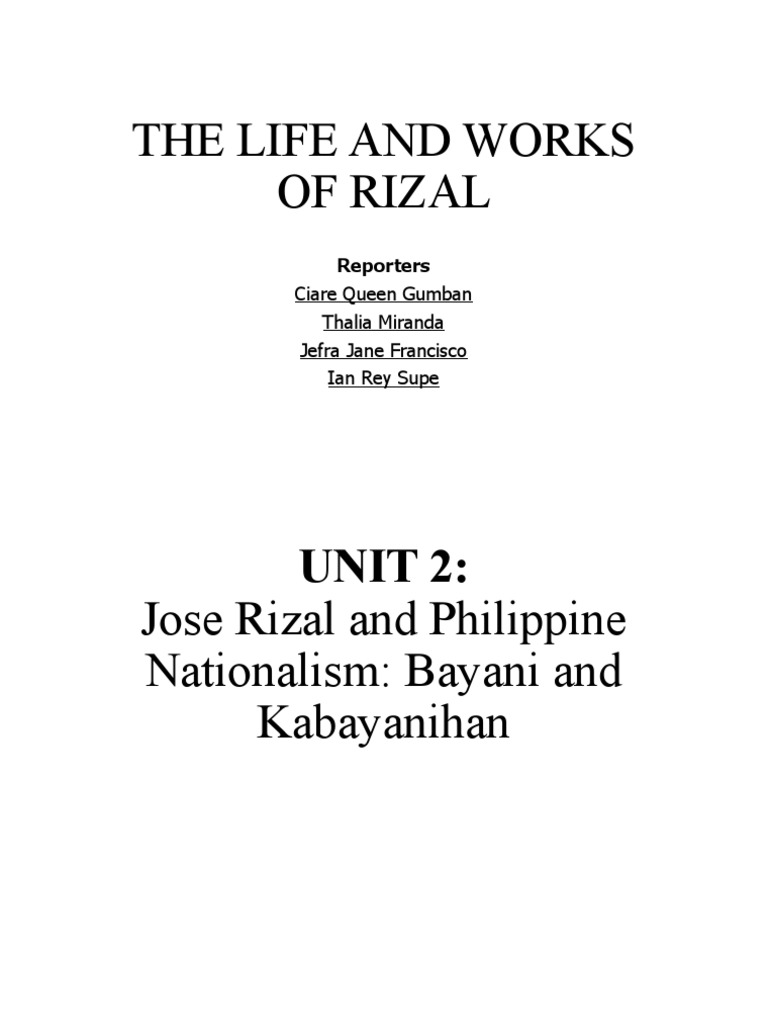 The Life and Works of Rizal | PDF