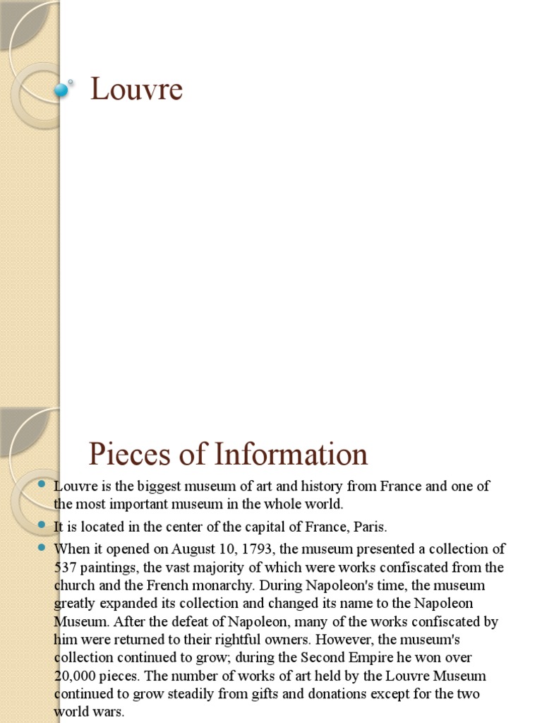 Louvre | PDF | Art | History