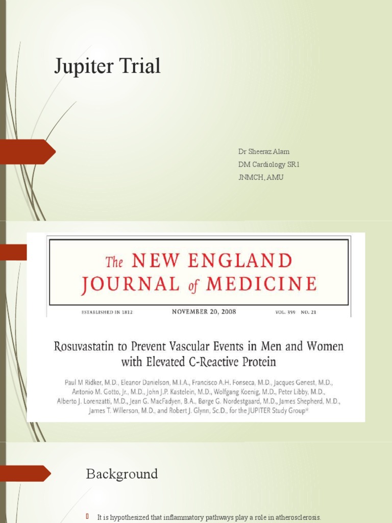 Jupiter Trial Dr Sheeraz Alam Dm Cardiology Sr1 Jnmch Amu Pdf C