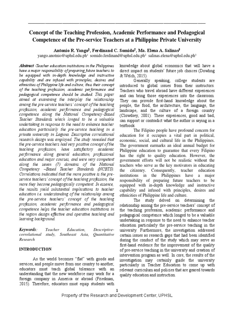 ACTUAL-SAMPLE-OF-IMRD-FORMAT-FOR-PUBLCIATION | PDF | Teachers | Teacher ...