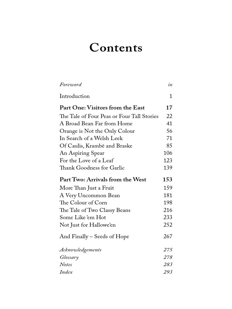 The Seed Detective: Table of Contents | PDF