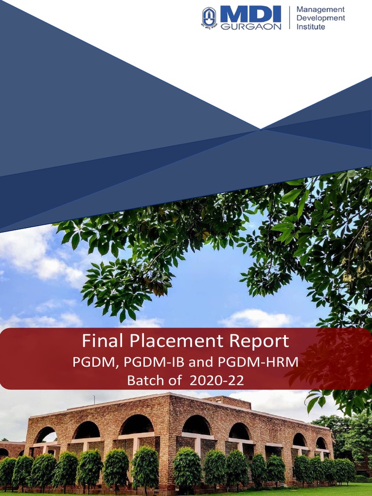 Final Placement Report: PGDM, Pgdm-Ib and PGDM-HRM Batch of 2020-22 ... Final Placement Report: PGDM, Pgdm-Ib and PGDM-HRM Batch of 2020-22 ...