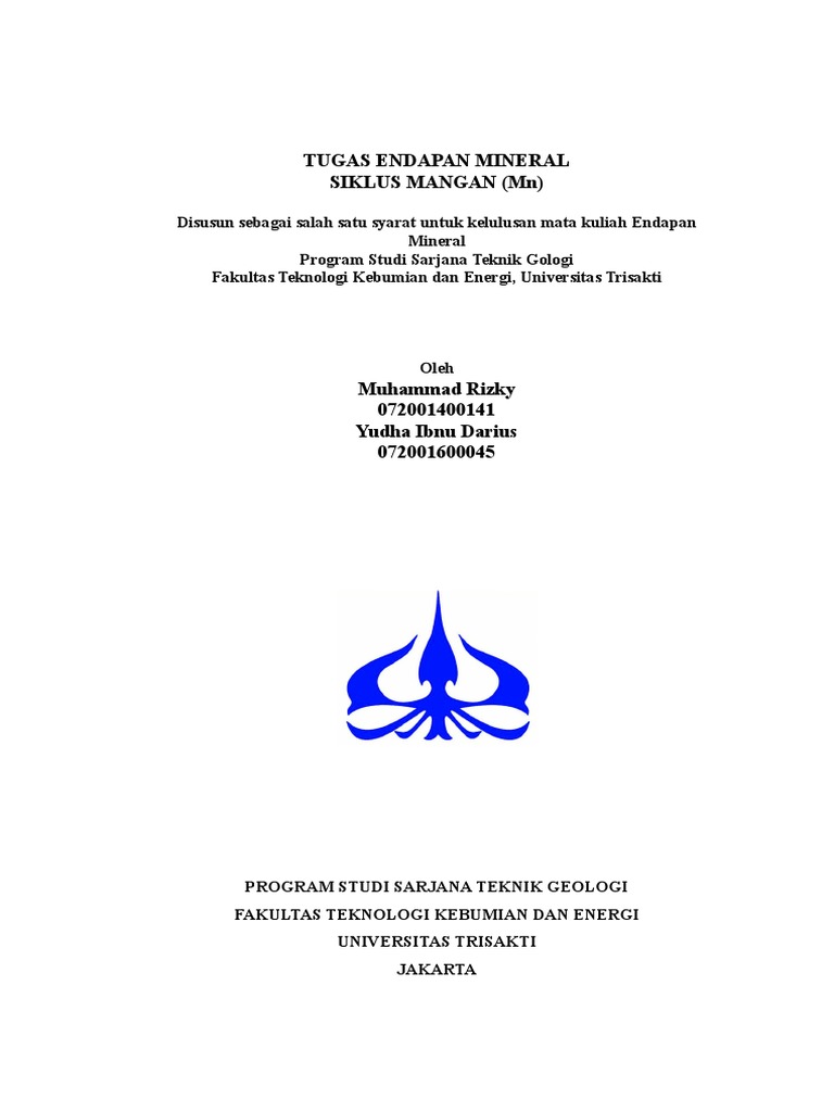 Siklus dan Potensi Mineral Mangan | PDF