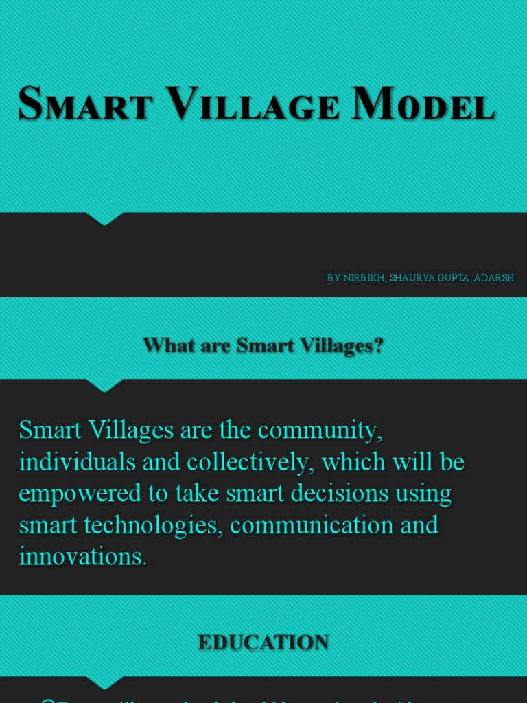 Smart Village Model Overview | PDF