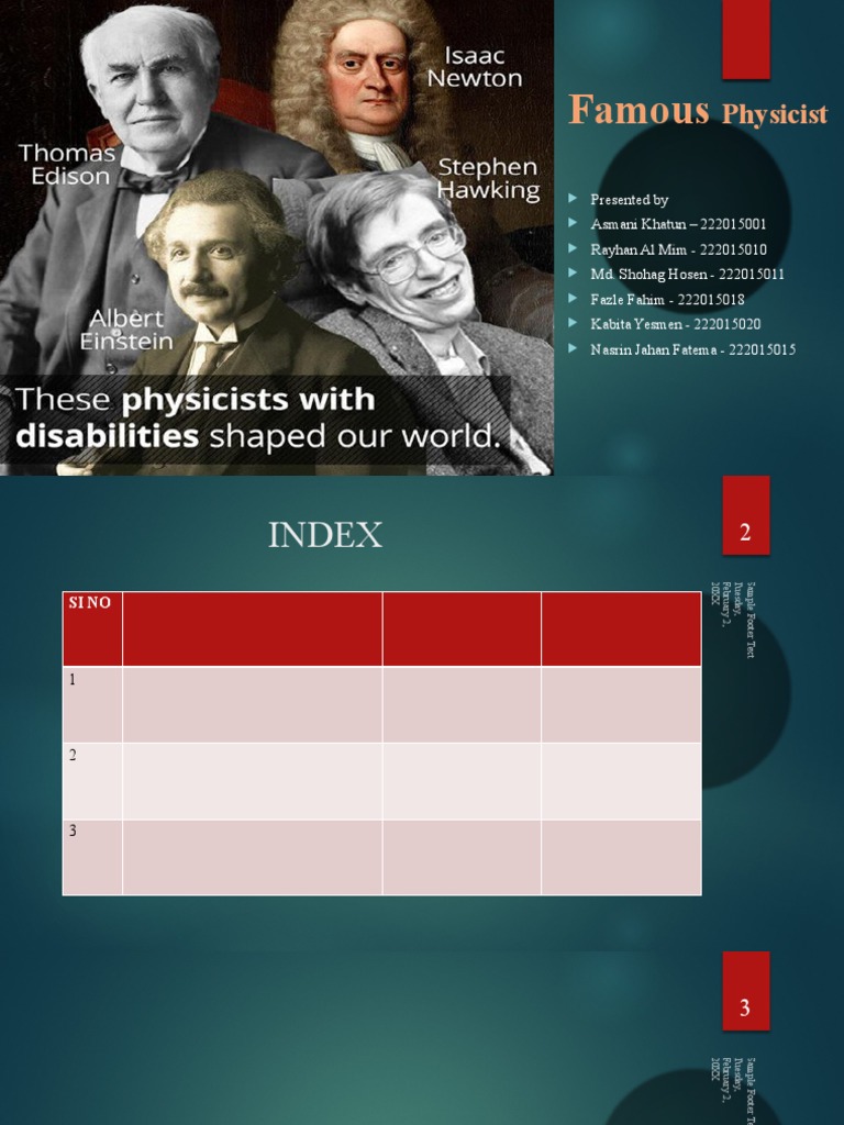 Profiles of Renowned Physicists: Einstein, Hawking, Galileo, Tesla, and ...