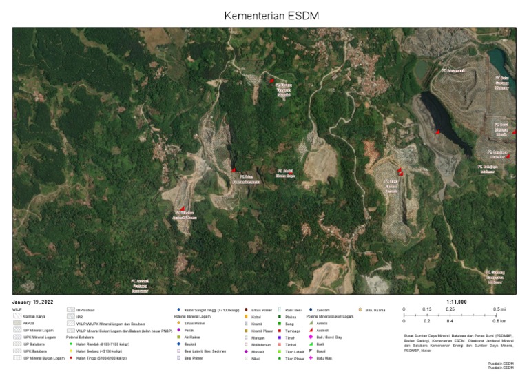 Situasi IUP PT Dian Purnawiraswasta (Onemap ESDM) 1 | PDF
