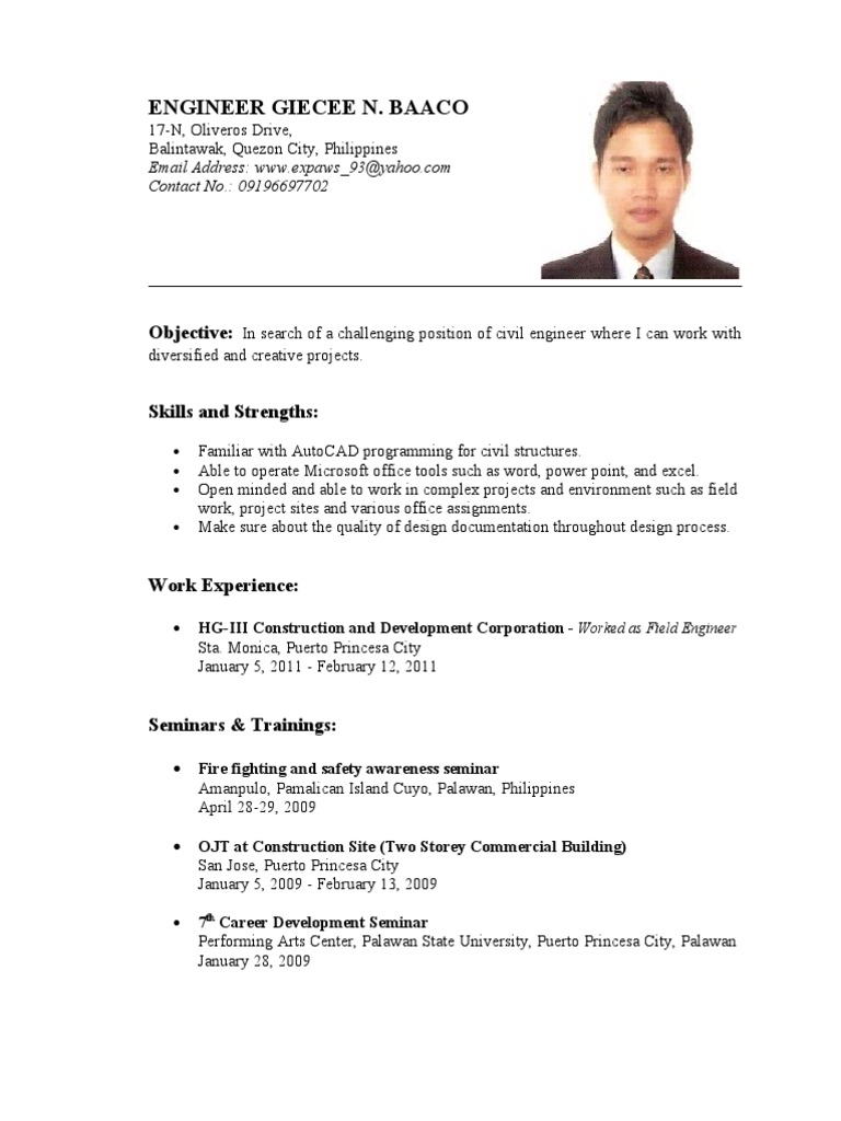 New Resume | Download Free PDF | Philippines | Engineering