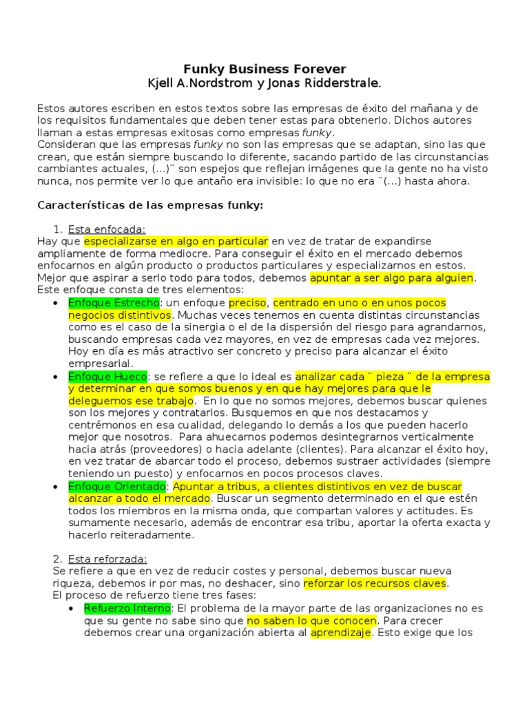 Funky Business Forever | PDF | Creatividad | Aprendizaje