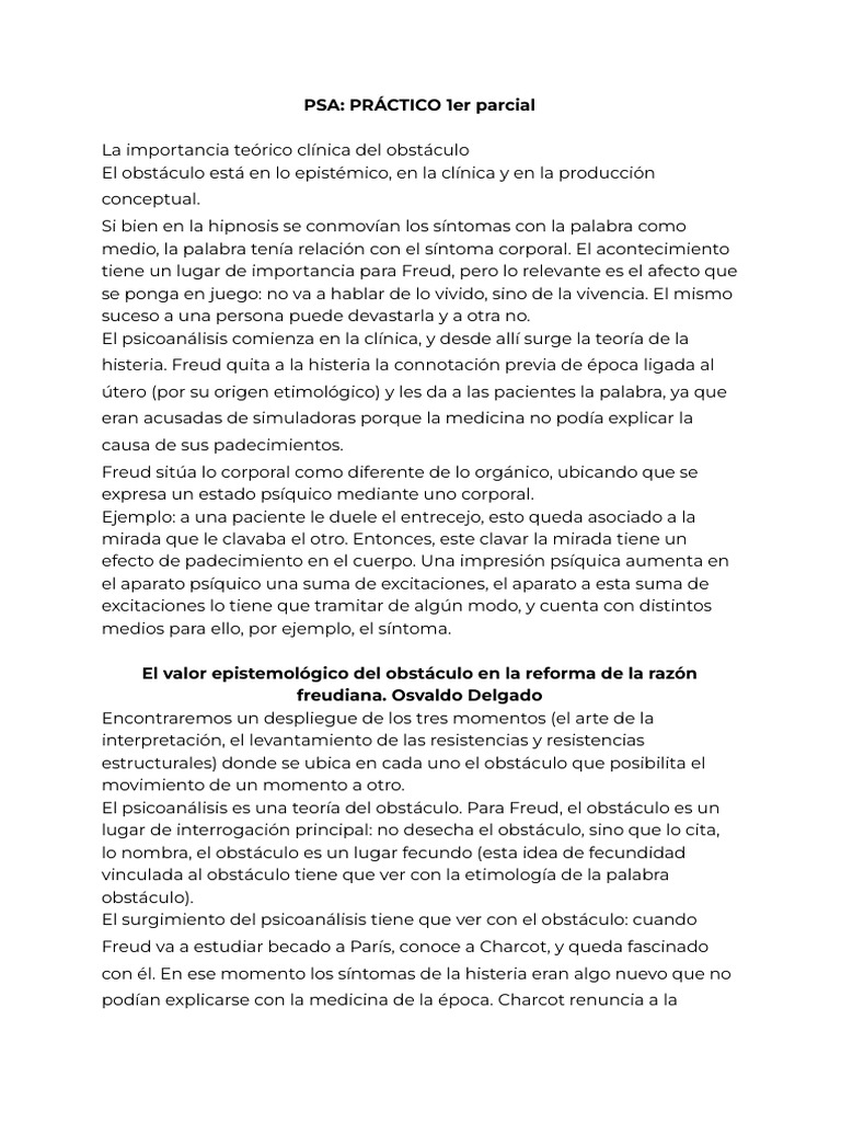 PSA - PRÁCTICO 1er Parcial | PDF | Trauma psicólogico | Sueño