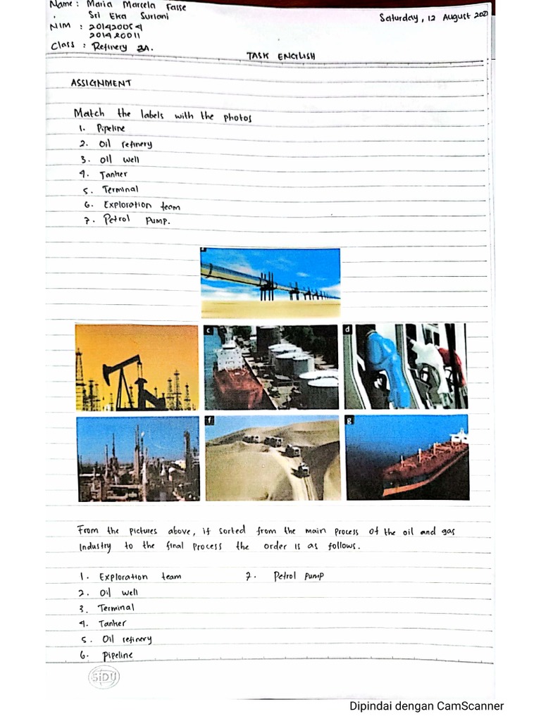 Group 10 - Task English - Refinery 3A | PDF