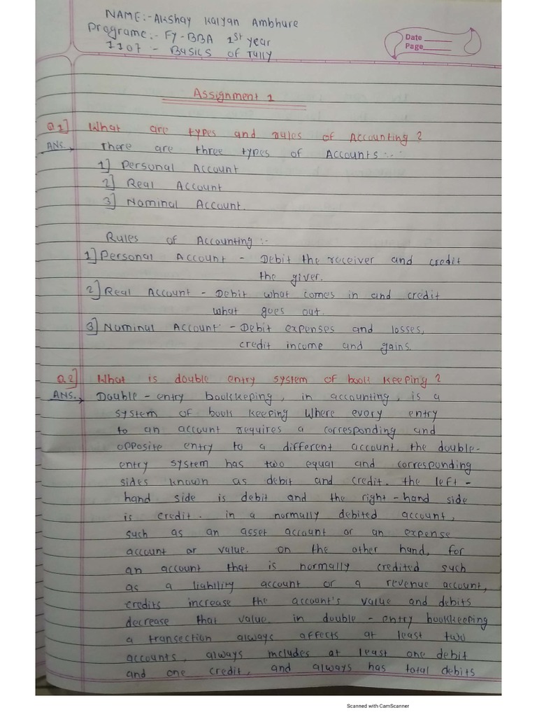 Basics of Tally | PDF