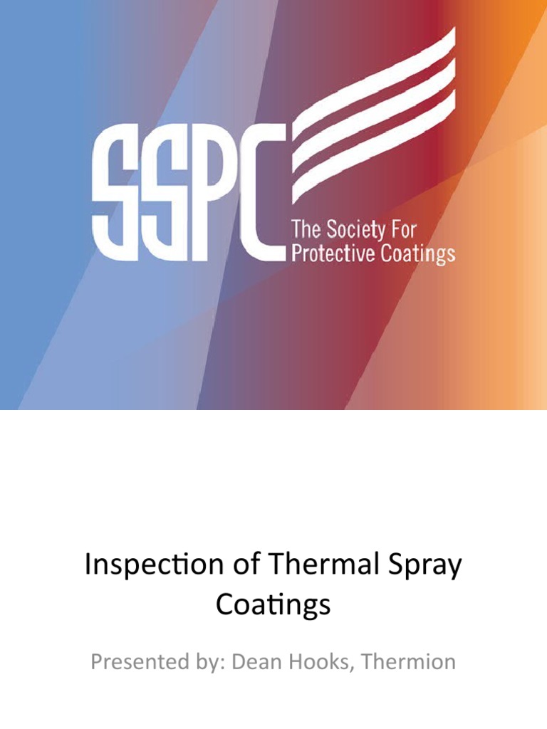Inspection Thermal Spray Webinar | PDF | Corrosion | Aluminium