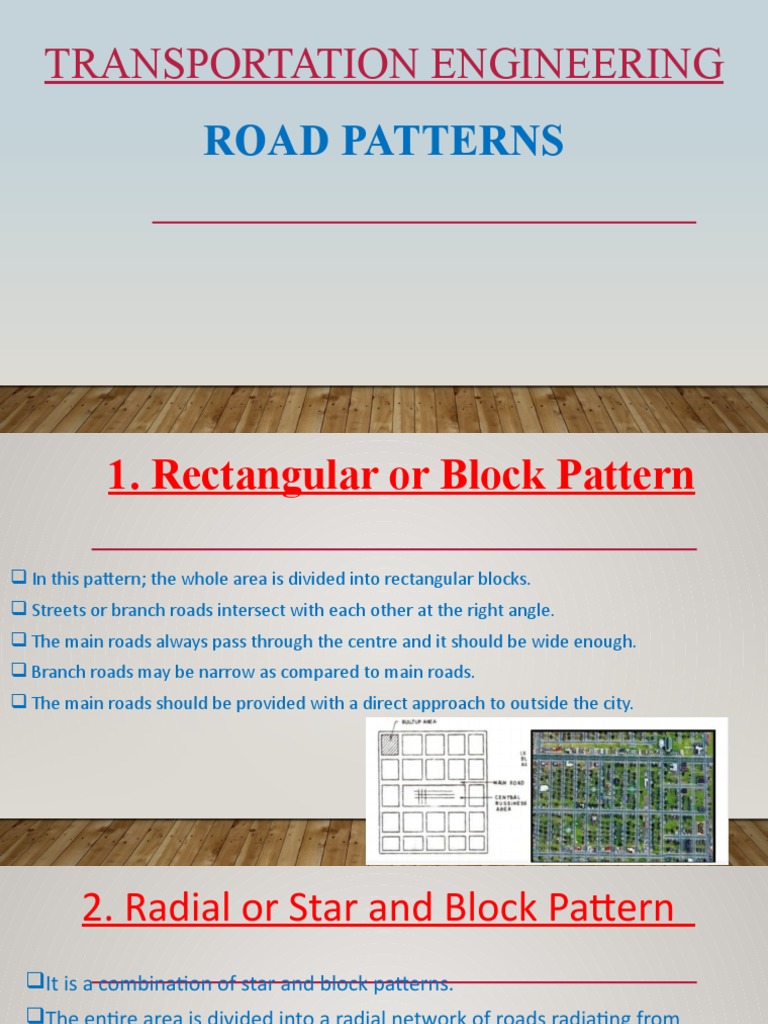 Transportation Engineering: Road Patterns | PDF
