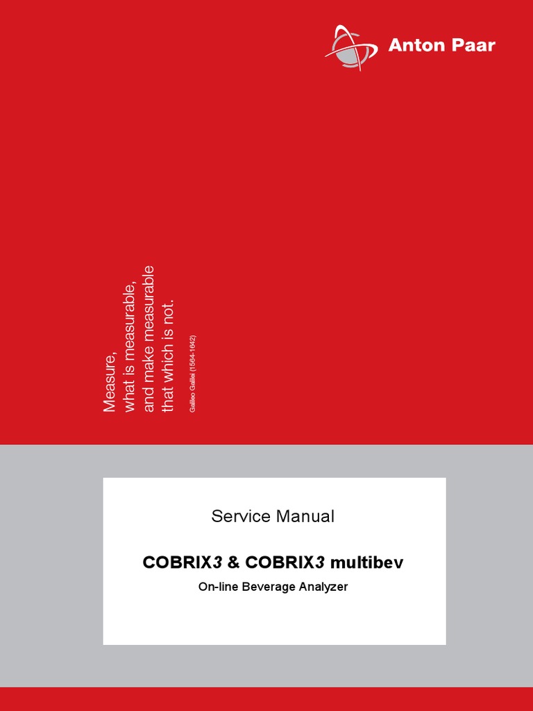 COBRIX3 & COBRIX3 Multibev: Service Manual | PDF