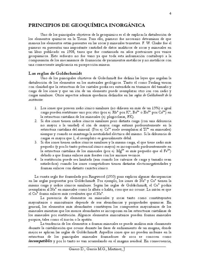 Tema 3 - PRINCIPIOS DE GEOQUÍMICA INORGÁNICA | PDF | Minerales | Cristal