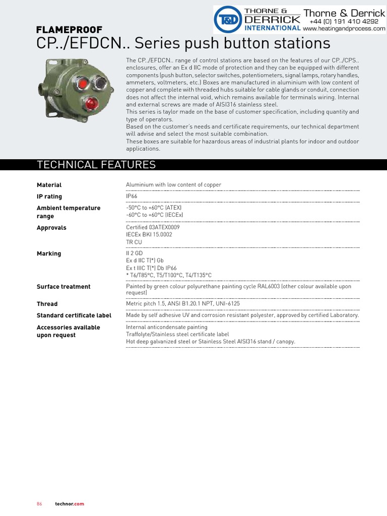 Push-Button-Control-Station-Aluminium-Hazardous-Area-Zone-2-ATEX ...