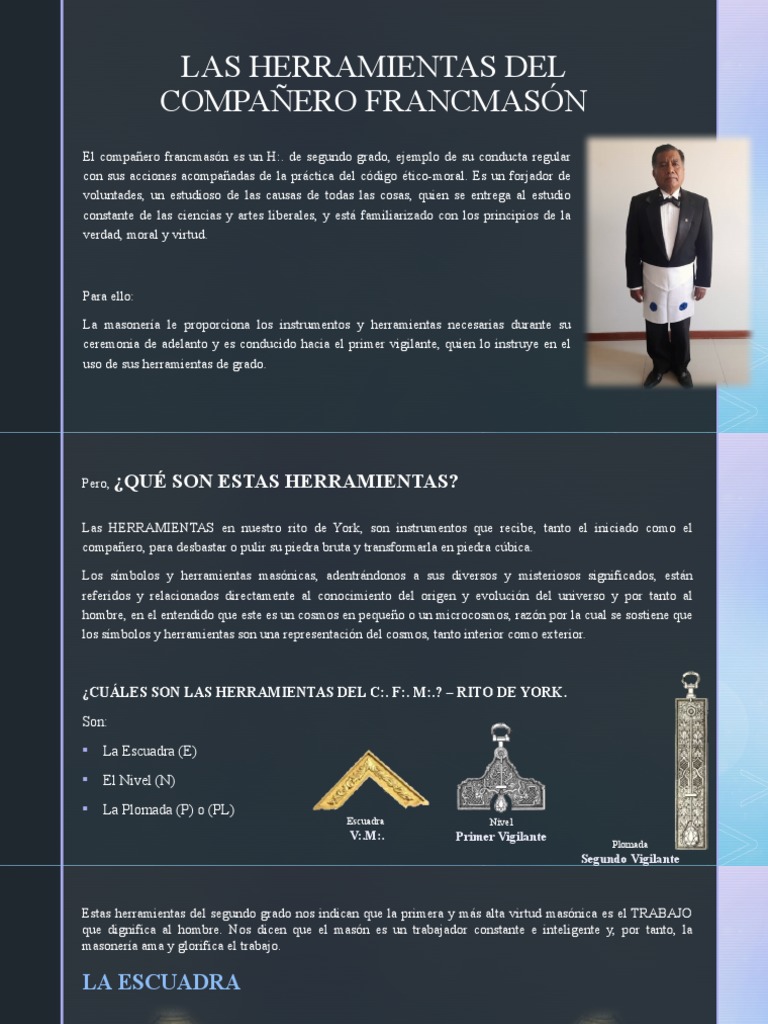 Herramientas Del Compañero Francmasón | PDF | Masonería | Orgullo