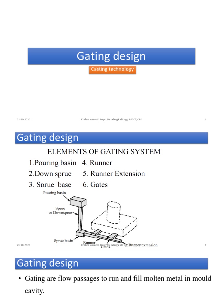 Gating Design | PDF | Density | Industrial Processes
