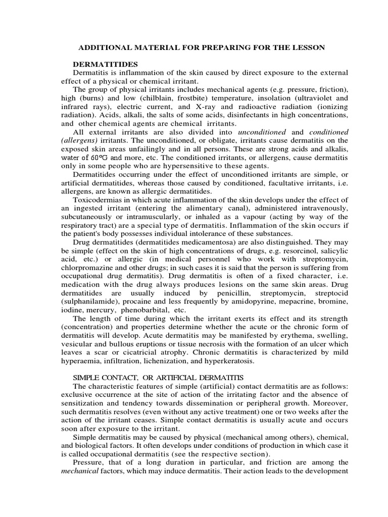 002 - Additional Material | Download Free PDF | Dermatitis | Allergy