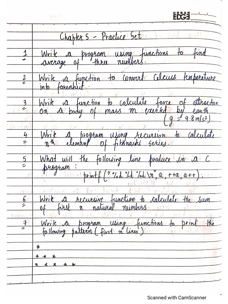 Chapter 5 - Practice Set | PDF