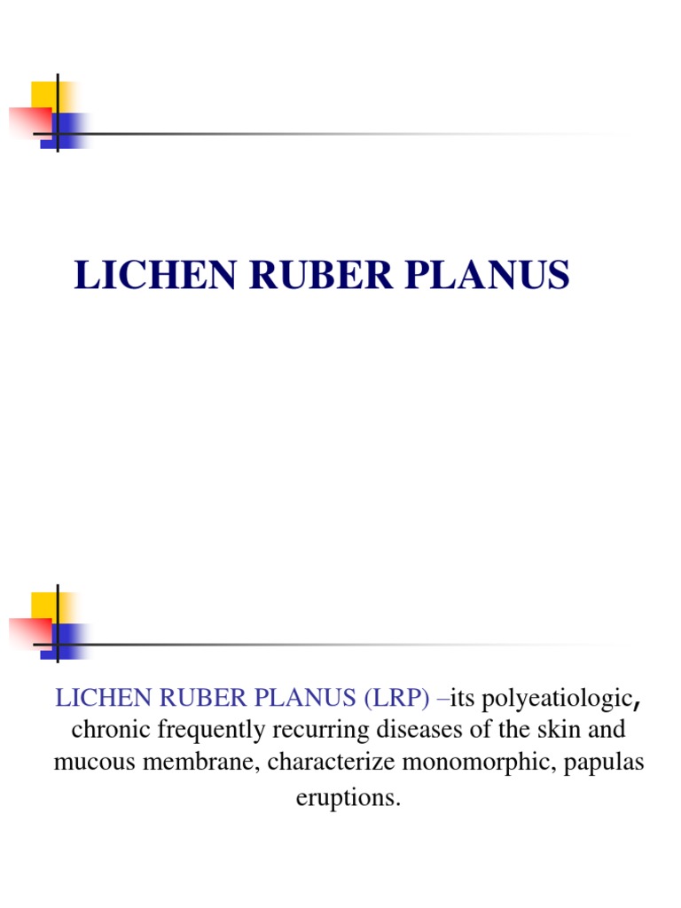 003 - Lichen Ruber Planus | PDF | Causes Of Death | Medicine