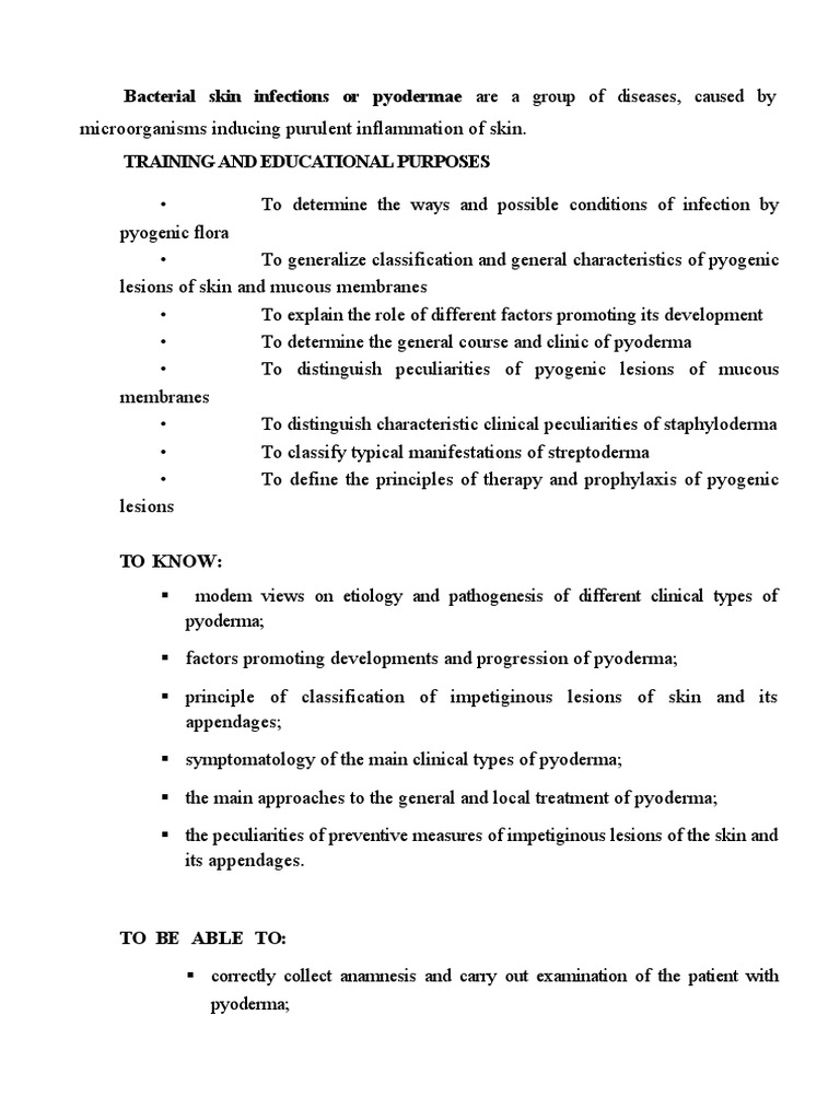 004 Pyoderma Scabies Pediculosis Pdf Skin Infection