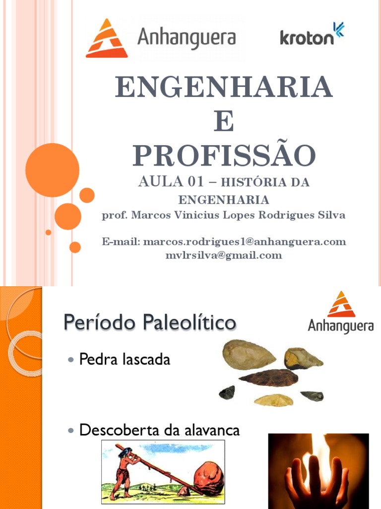 Aula 01 Historia Da Engenharia Pdf Engenharia Science