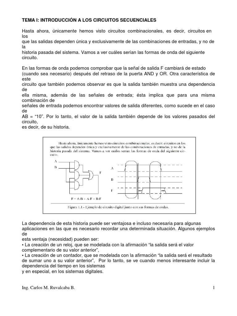 Circuitos Logicos Secuenciales | PDF | Relé | Puerta lógica