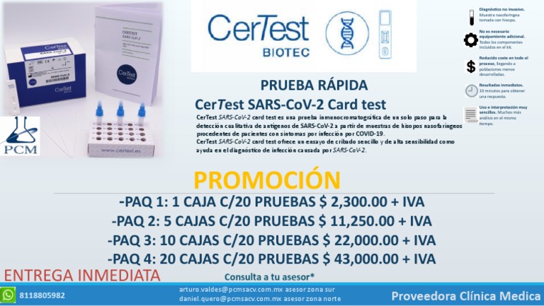 pruebas rapidas certest covid | PDF | Diagnostico medico | Cuidado de ...