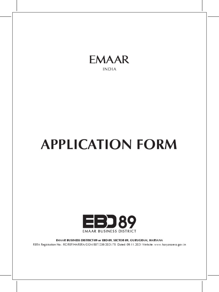 EBD 89 Application Form | PDF | Limited Liability Partnership | Law
