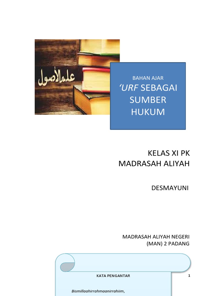 'Urf sebagai Sumber Hukum Islam | PDF | Ilmu Sosial | Kajian Bahasa Asing