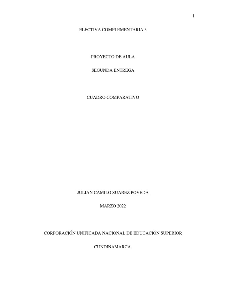 Proyecto de Aula Segunda Entrega Actividad Electiva Complementaria 3 | PDF | Business | Justicia