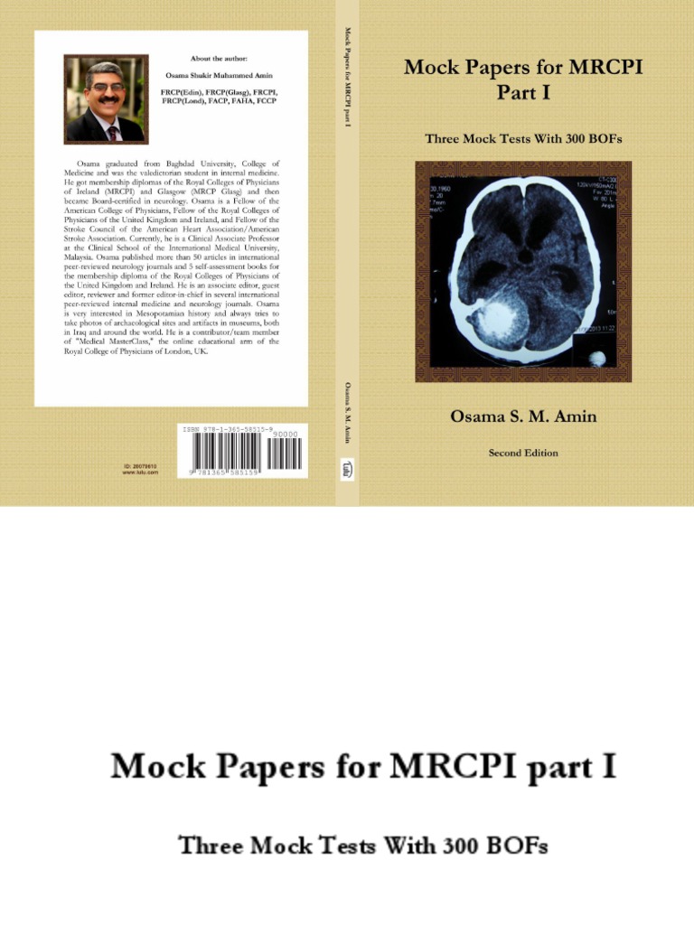 Mock Papers For MRCPI Part I, Second Edition (2017) | PDF | Medicine ...