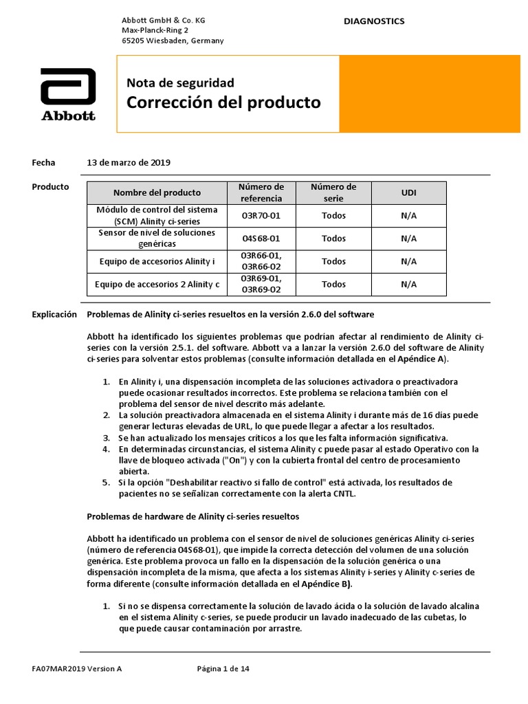 Nota de Aviso de La Empresa | Descargar gratis PDF | Software | Calibración