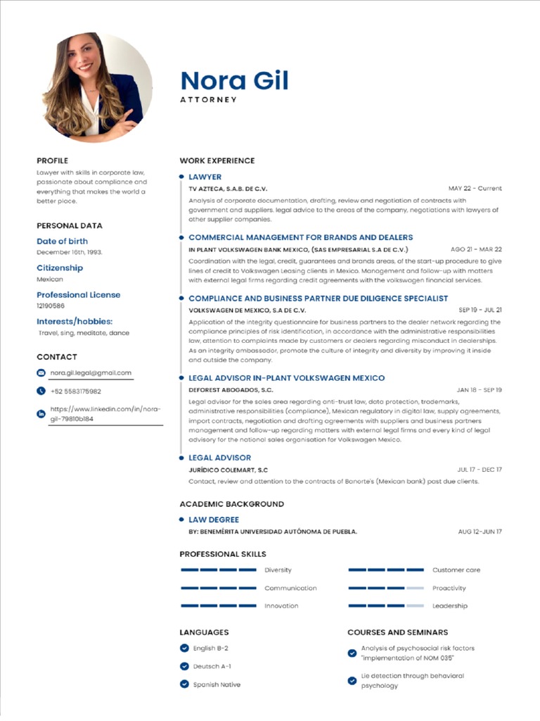 Nora Gil Resume | PDF