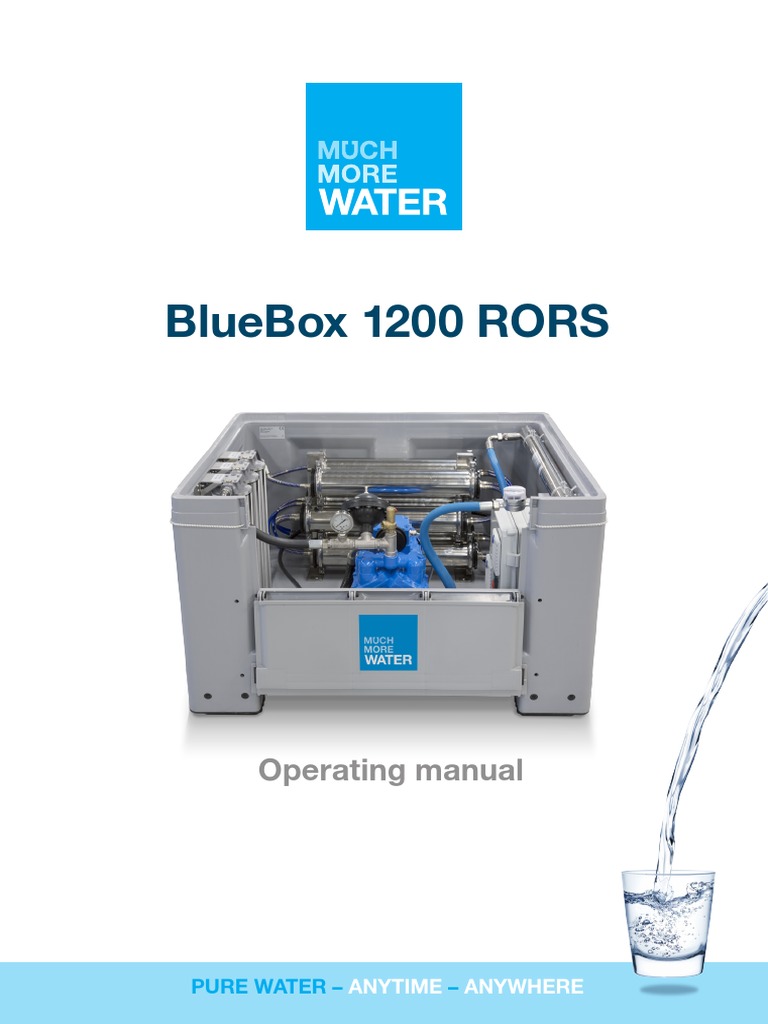 Bluebox 1200 Rors: Operating Manual | PDF | Ultraviolet | Membrane