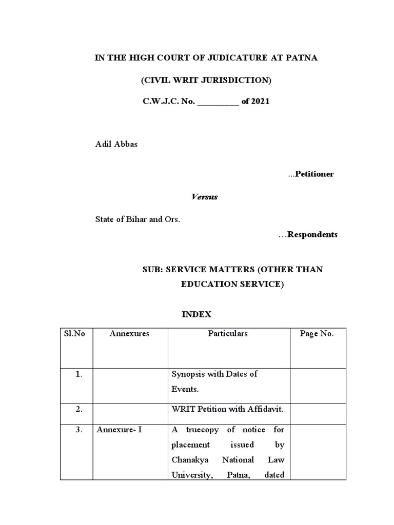 Adil Writ Excise | PDF | Writ | Mandamus