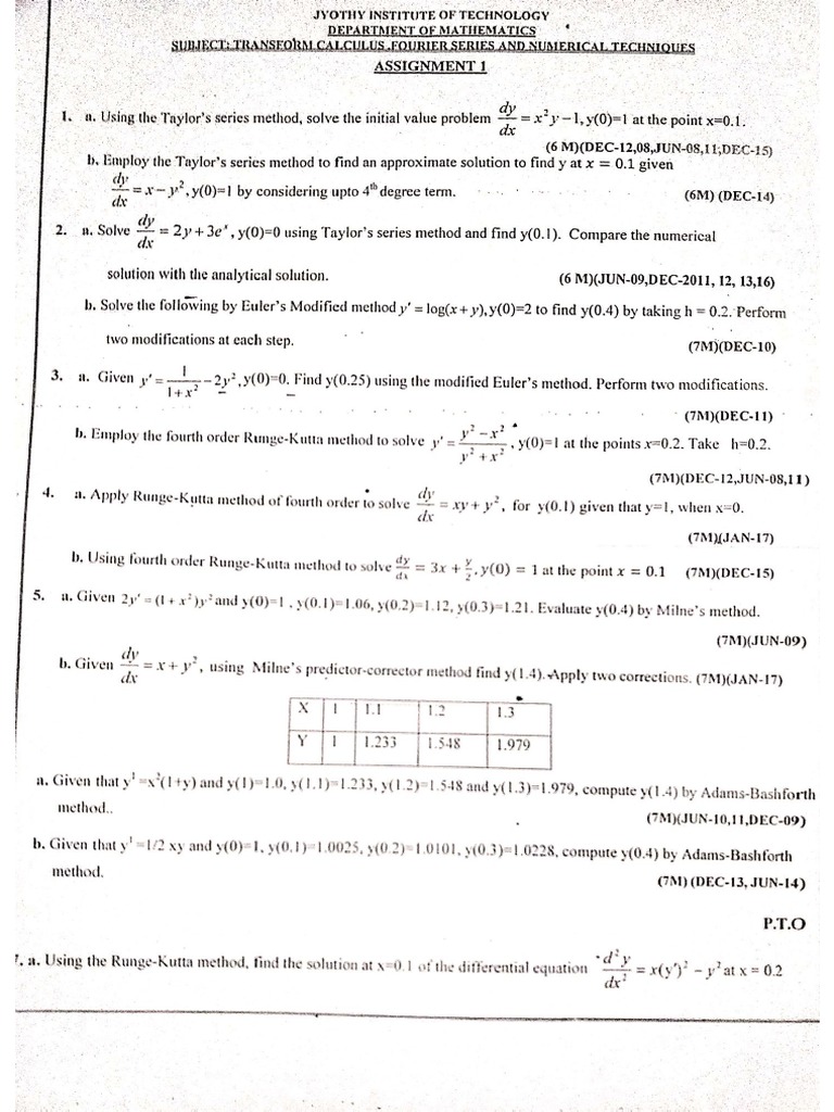 m3 2018 Scheme Question Bank | PDF