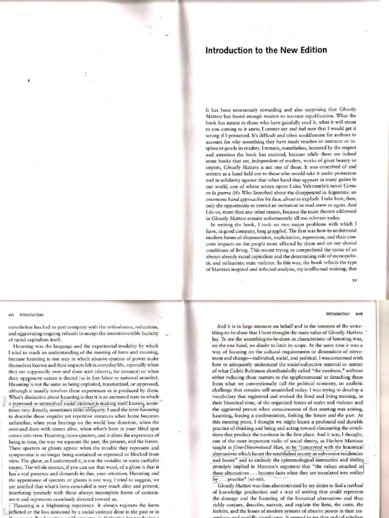 Gordon, Ghostly Matters | PDF