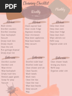 Kitchen Cleaning Checklist | PDF