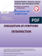 Dr. J.T. Kent's Evalution Order of Symptoms | PDF