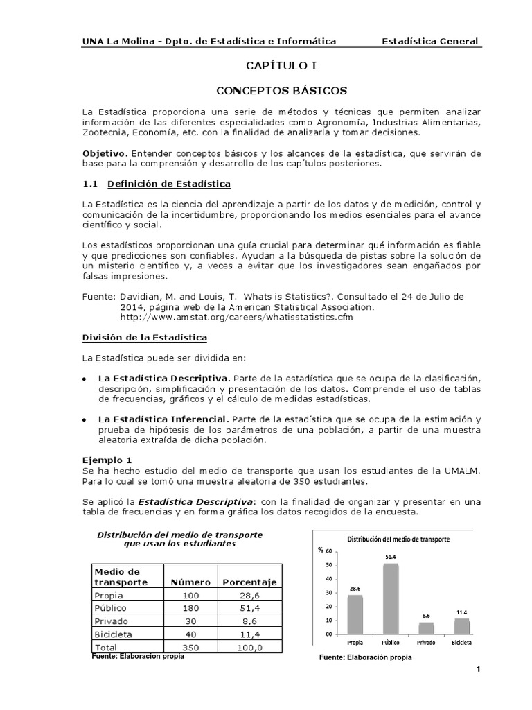 EG 2019 II Guia de Estadistica General | PDF | Estadísticas | Diferencia