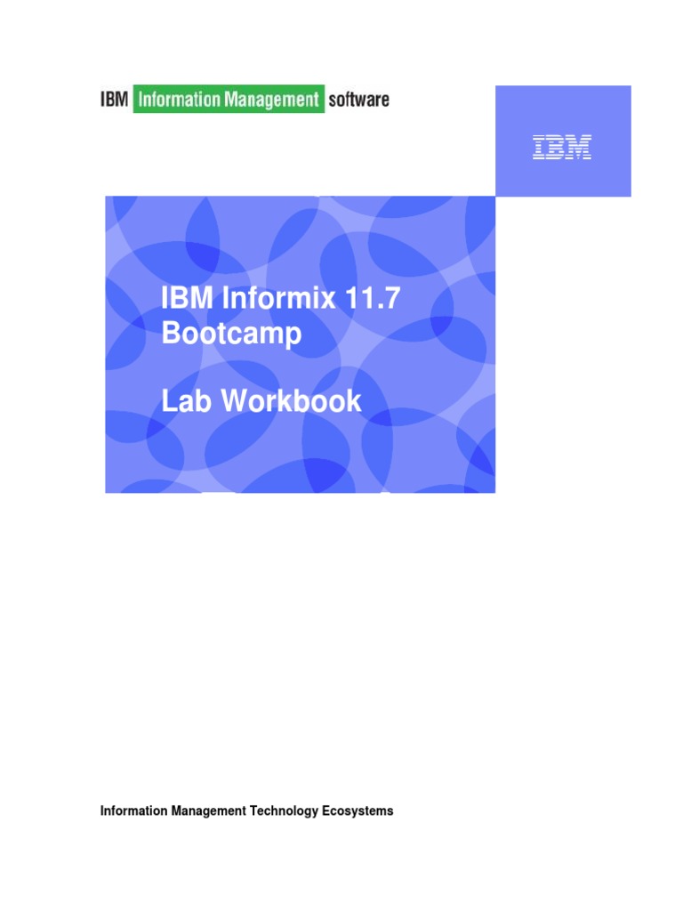 IBM Informix 11.7 Bootcamp Lab Workbook: Information Management ...