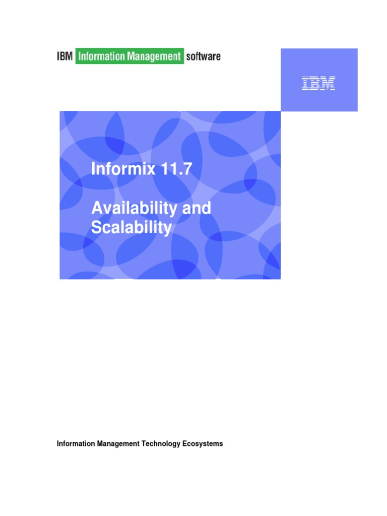 2.2 Informix Availability and Scalability Lab | PDF | Databases | Computer Cluster