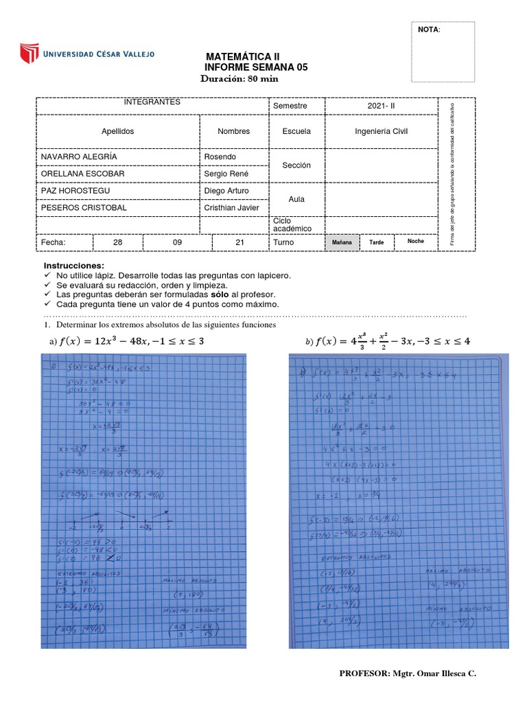 Informe-05 - Mate Ii | PDF