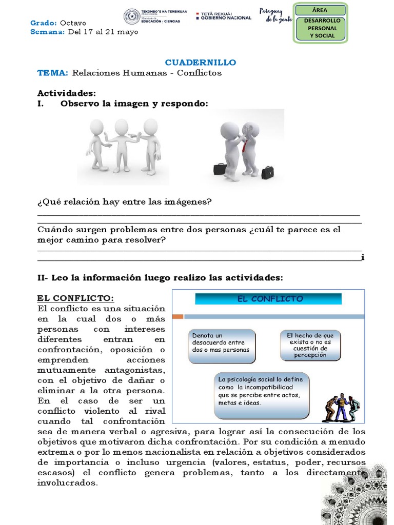 Relaciones Humanas - Conflictos - Estudiante | PDF | Conflicto (proceso ... Relaciones Humanas - Conflictos - Estudiante | PDF | Conflicto (proceso ...