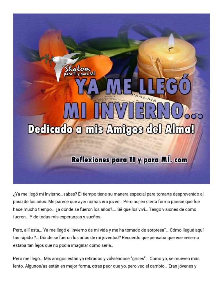 Ya Me Llegó Mi Invierno | PDF | Hogar, jardinería y bricolaje | Arte