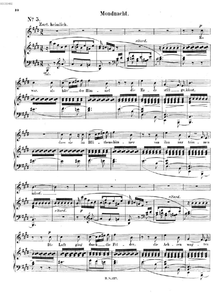 Schumann Mondnacht | PDF
