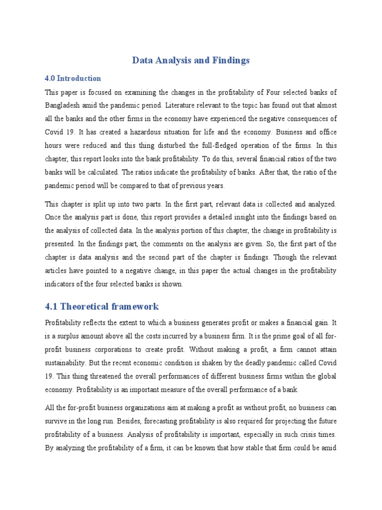 Data Analysis and Findings Final | PDF | Return On Equity | Equity ...